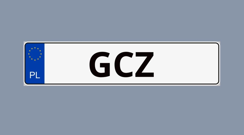 GCZ rejestracja samochodu - Jakie miasto ma takie tablice?